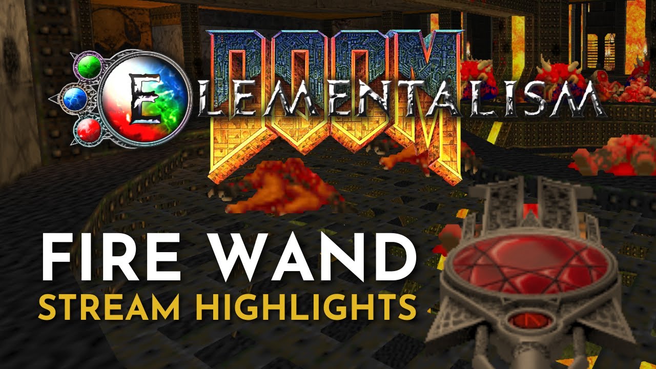 DOOM 2: Elementalism E3M1 - First use of the FIRE WAND! 🔥 - YouTube