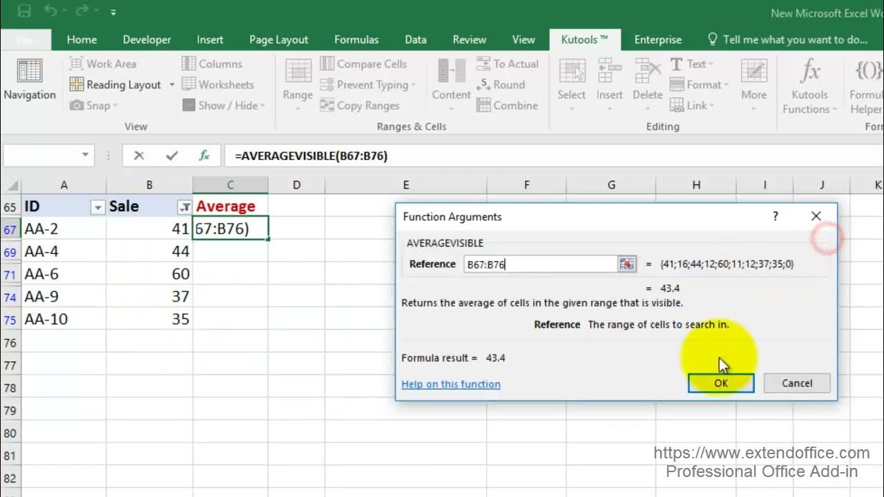 How To Quickly Average Visible Filtered Cells Only In Excel YouTube how-to-quickly-average-visible-filtered-cells-only-in-excel-youtube