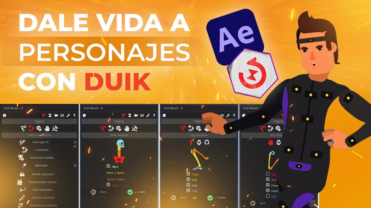 APRENDE a ANIMAR PERSONAJES con DUIK en AFTER EFFECTS - YouTube