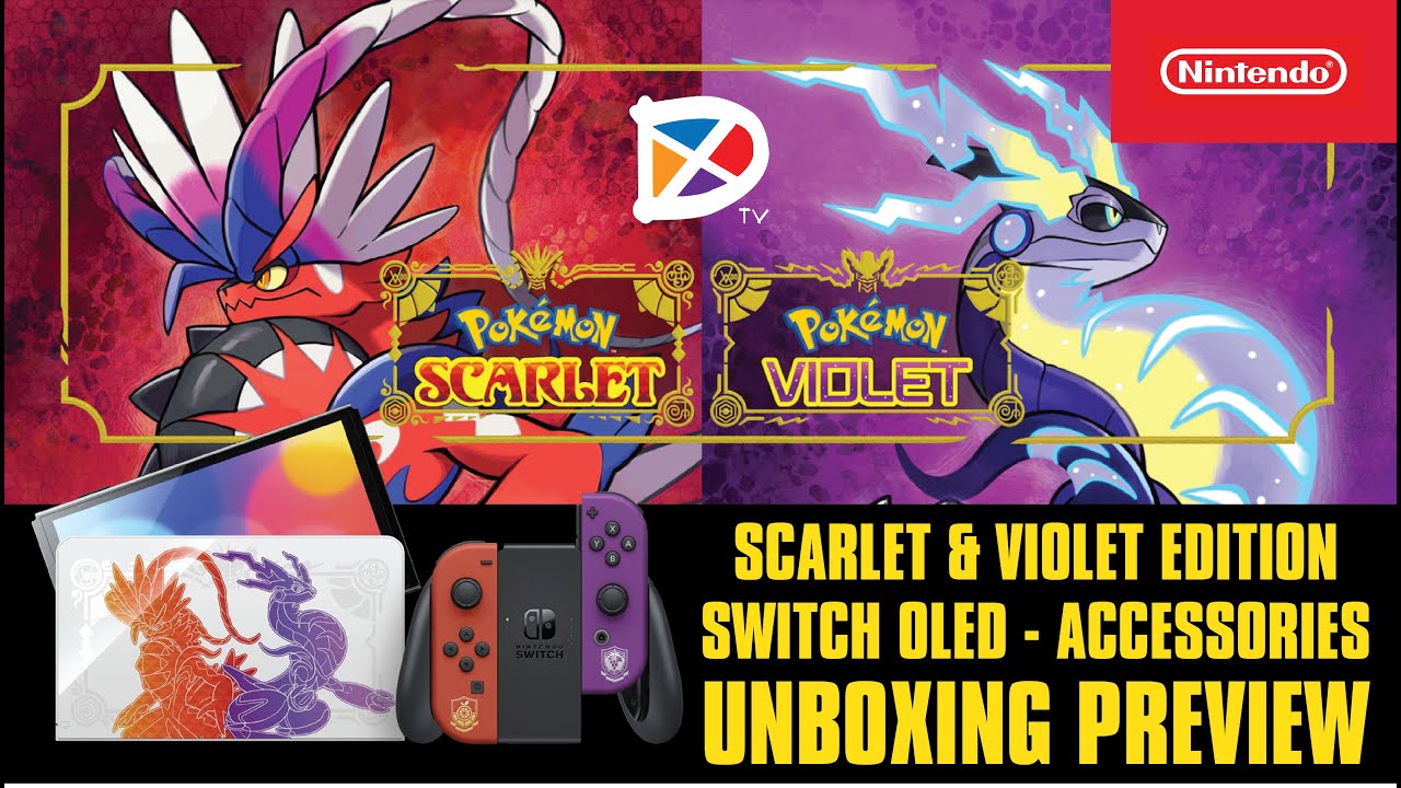 NEW Nintendo Switch OLED POKEMON SCARLET & VIOLET EDITION | Unboxing ...