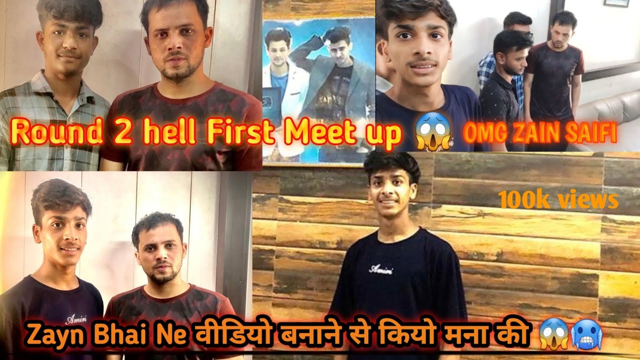 Round 2 hell my first meet up ️| @Round2hell | zayn saifi ne video ...