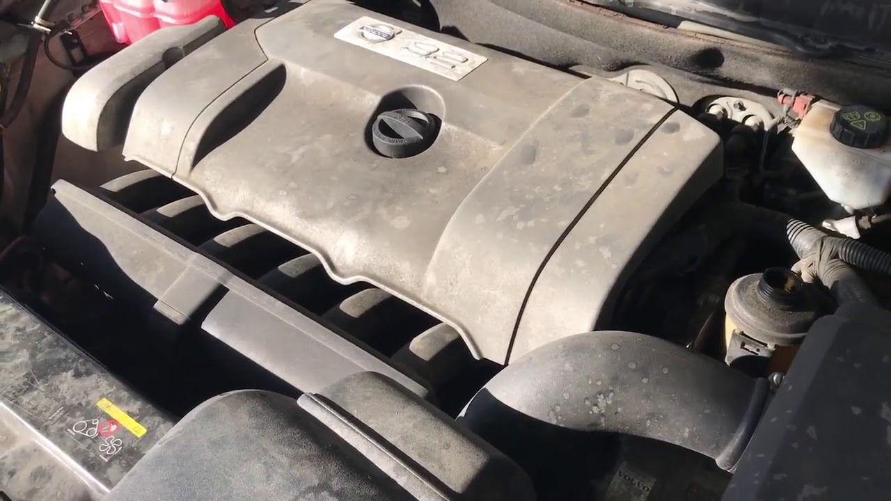 Скрежет и свист при запуске Volvo XC90 с двигателем B6324S - YouTube