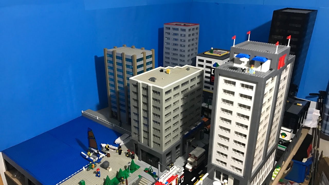 My LEGO City- 36 Square feet. - YouTube