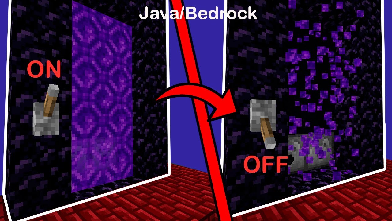 Como fazer um PORTAL AUTOMATICO no MINECRAFT Java/Bedrock-Minecraft ...