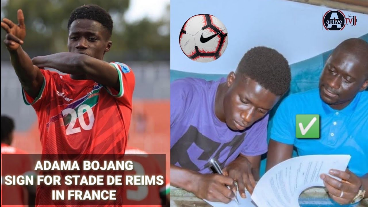 Adama Bojang Sign For French League 1 Team Stade De Reims - YouTube