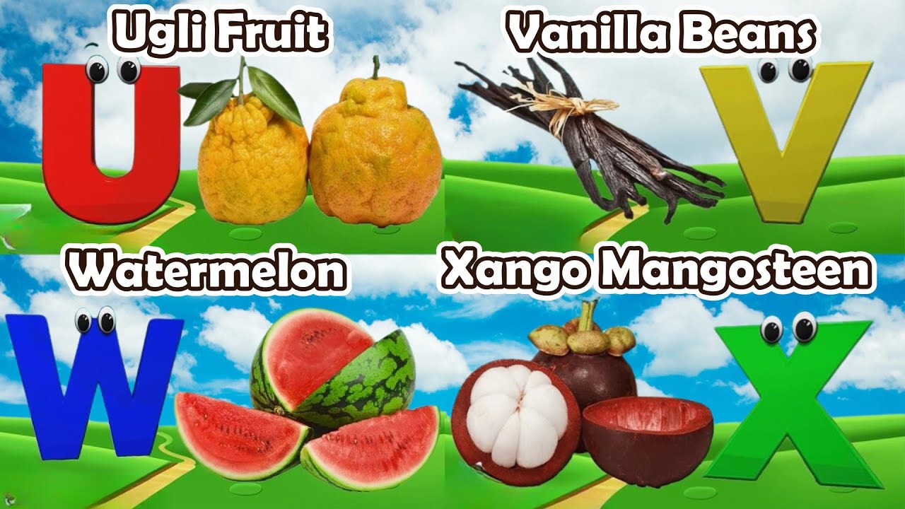 Fruits Alphabet song for Children | Fruit ABC Song | Phonics for Kids ...