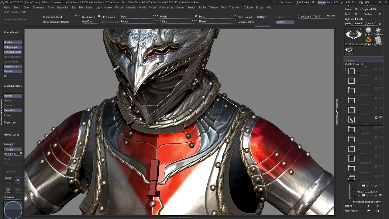 Exanima Armour Sculpt #30 - YouTube