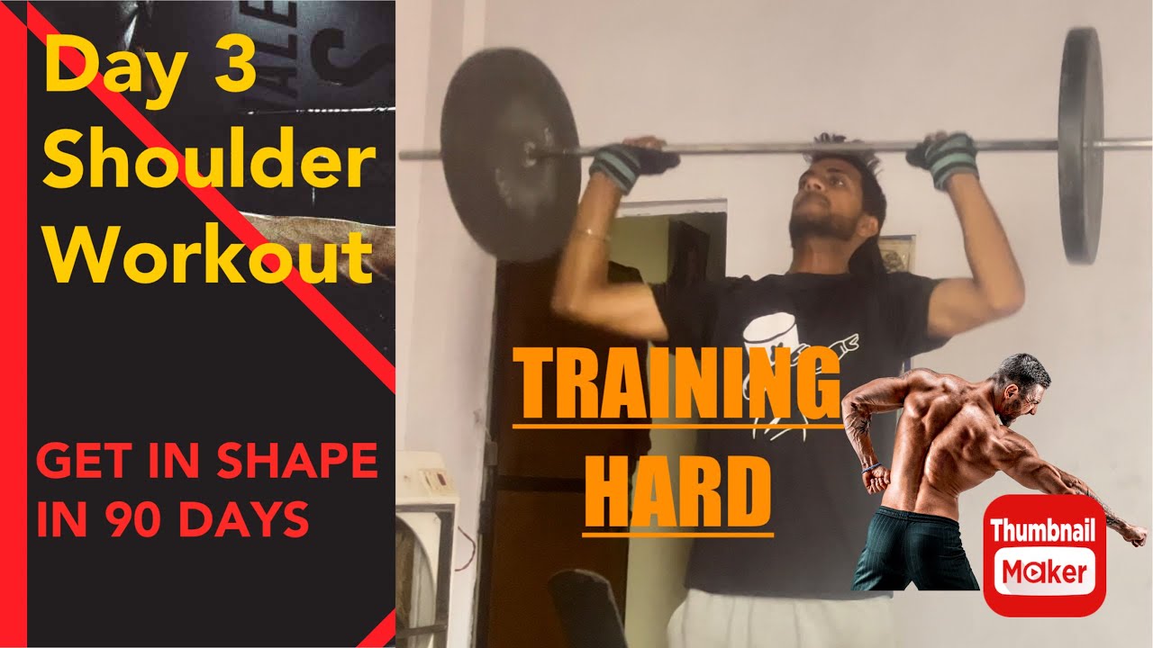 Gym transformation shoulder workout day3 #gym #workout #fitness # ...