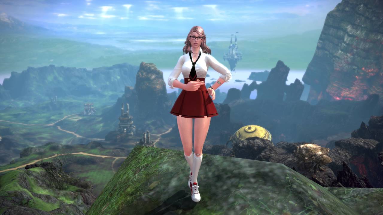 TERA - Human Female - Coral Red Academy Gear - YouTube