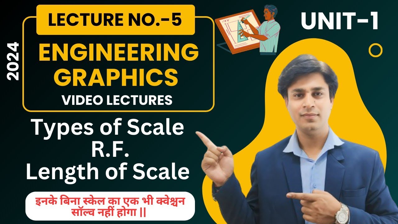 Engg. Graphics Video Lect. No.-05 || Type Of Scales || R.F. || Length ...