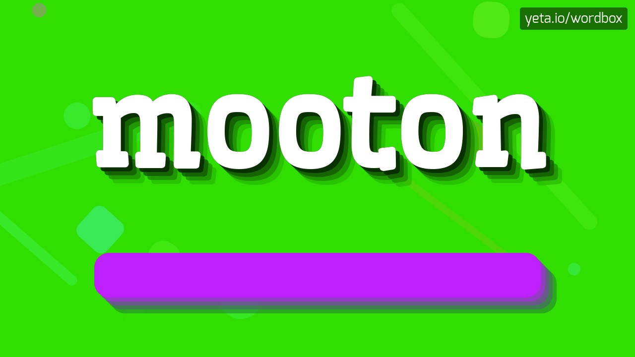 MOOTON - HOW TO PRONOUNCE IT!? - YouTube