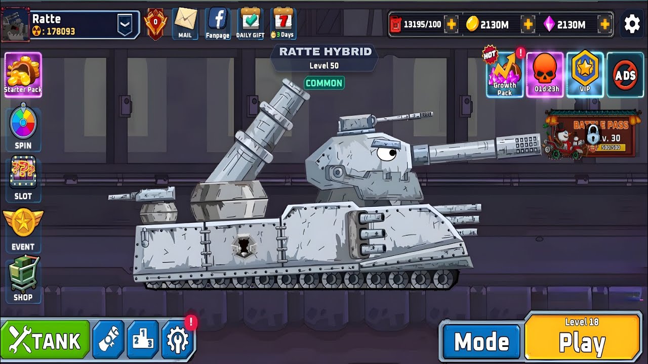 Tank Combat War Battle - New tank RATTE HYBRID coming soon update - New ...