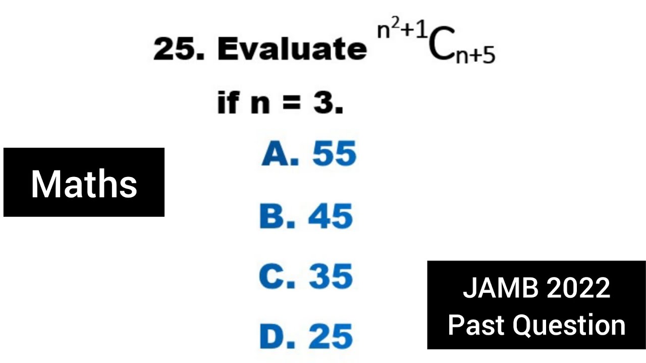 JAMB 2023 25 Jamb Mathematics 2022 Past Questions Complete jamb-2023-25-jamb-mathematics-2022-past-questions-complete