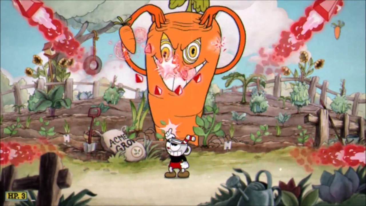 Cuphead Perfect Score Guide - The Root Pack/Vegetable Boss (Normal Mode ...