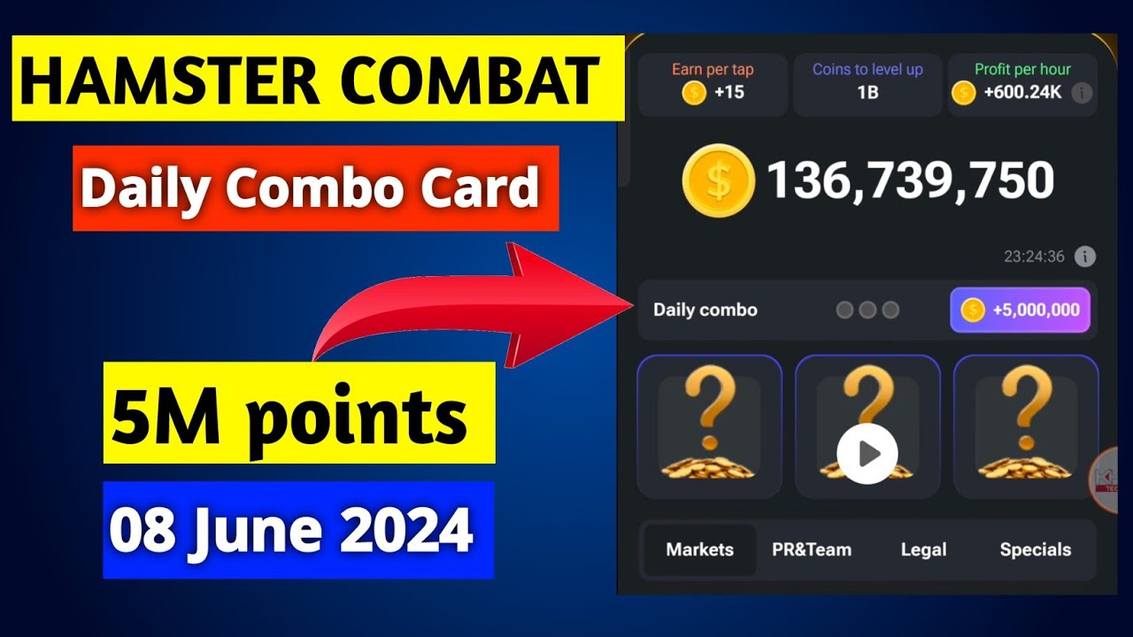 8 June Hamster Kombat Code | 5 Million Points Daily Combo | Hamster ...