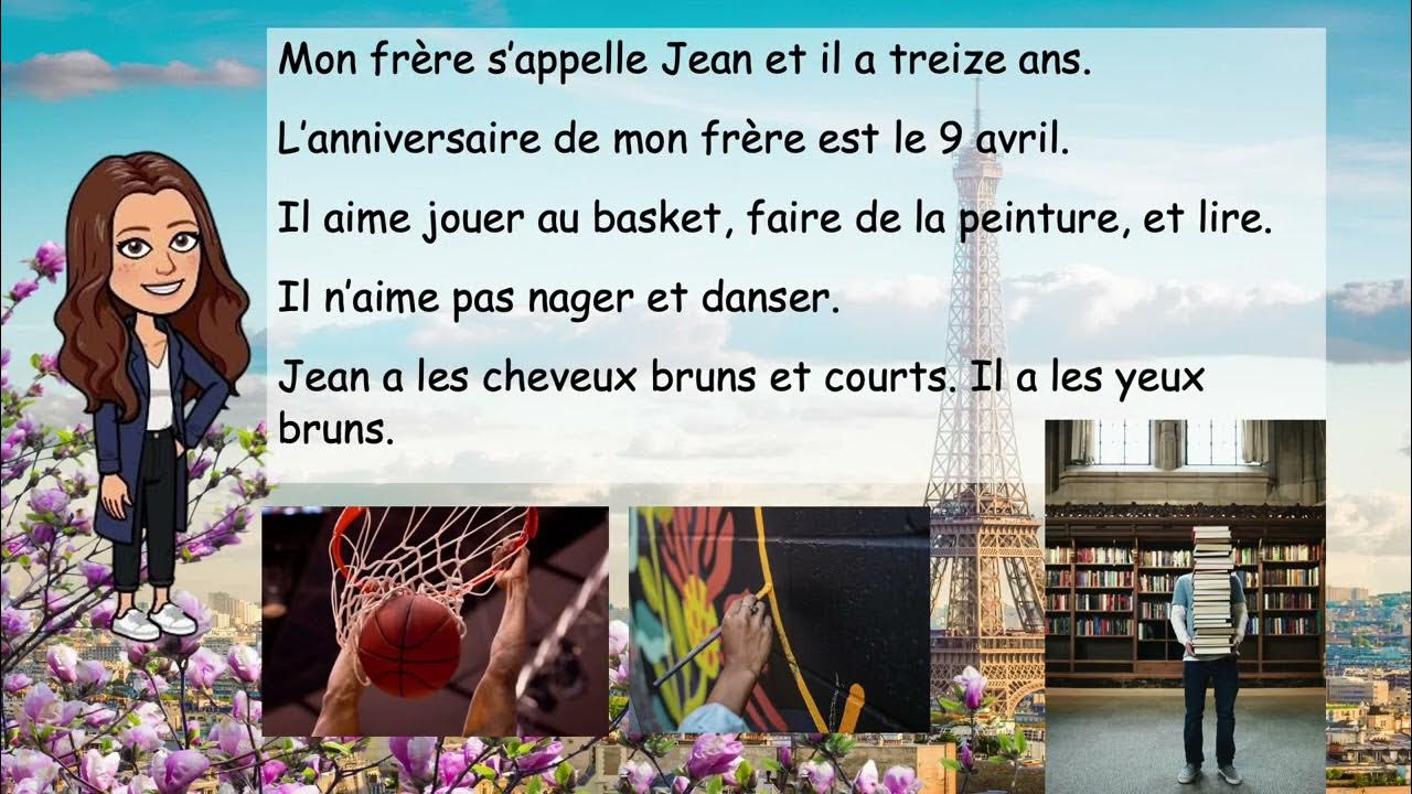 French DELF A1: Je me présente 1(listening/reading practice ...