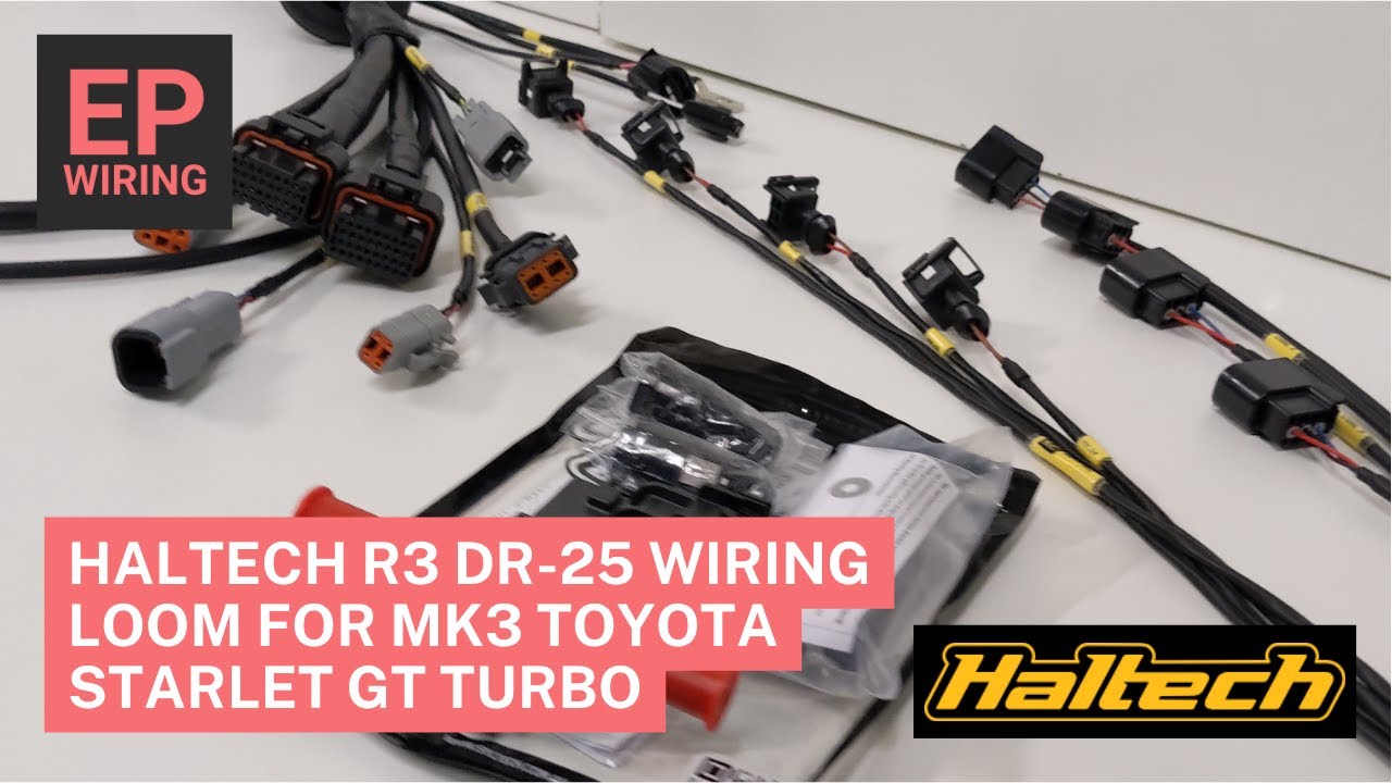 Custom Wiring Loom Haltech Nexus R3 for High Powered EP82 Starlet GT ...