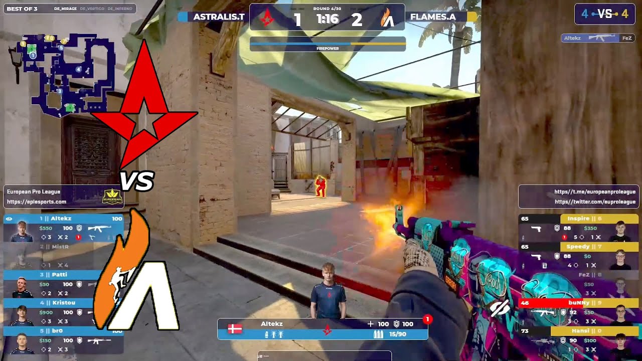 Astralis Talent vs Flames Ascent - HIGHLIGHTS - MIRAGE - European Pro ...
