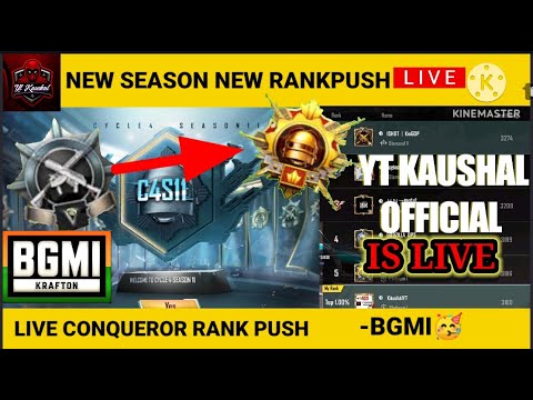 🔴 BGMI RANK PUSH😍 | PLATINUM TO CONQUEROR RANK PUSH LIVE ️| #bgmi # ...