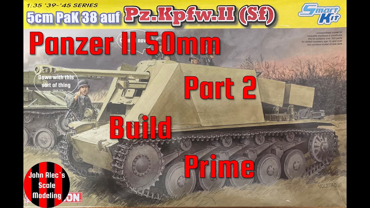 Dragon 1/35 Panzer II w 50mm Part 2: Build and Priming - YouTube