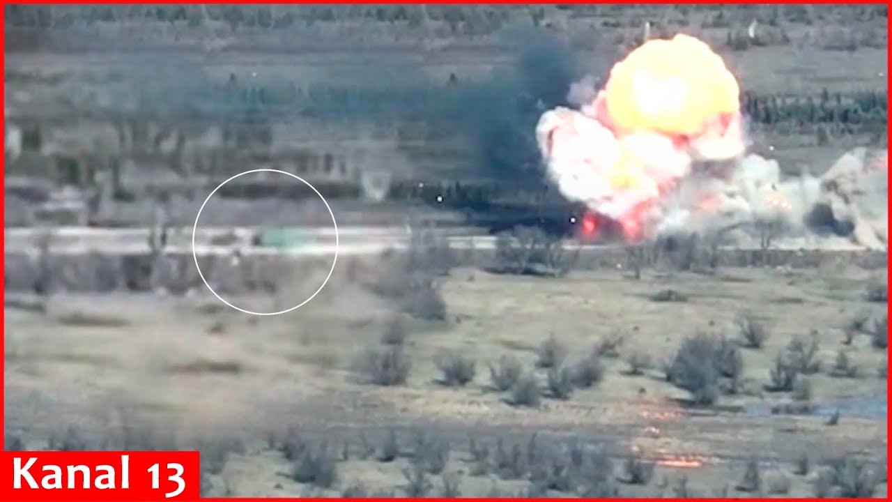 Vehicle bringing ammunition to Russians comes under artillery fire in ...