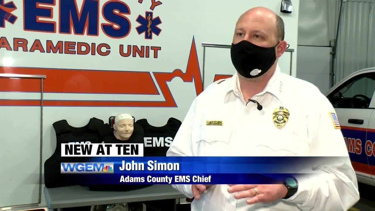 Adams County EMS unveils new ballistic vests - YouTube