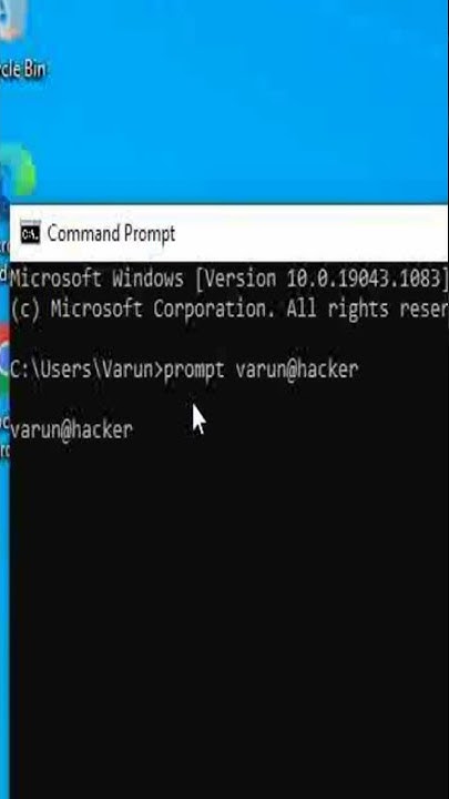 How To Customize default name of command prompt #shortsTech - YouTube