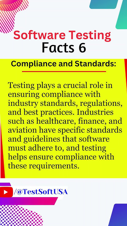 Software Testing Facts Compliance And Standard Testsoftusa Shorts Performancetesting Bug