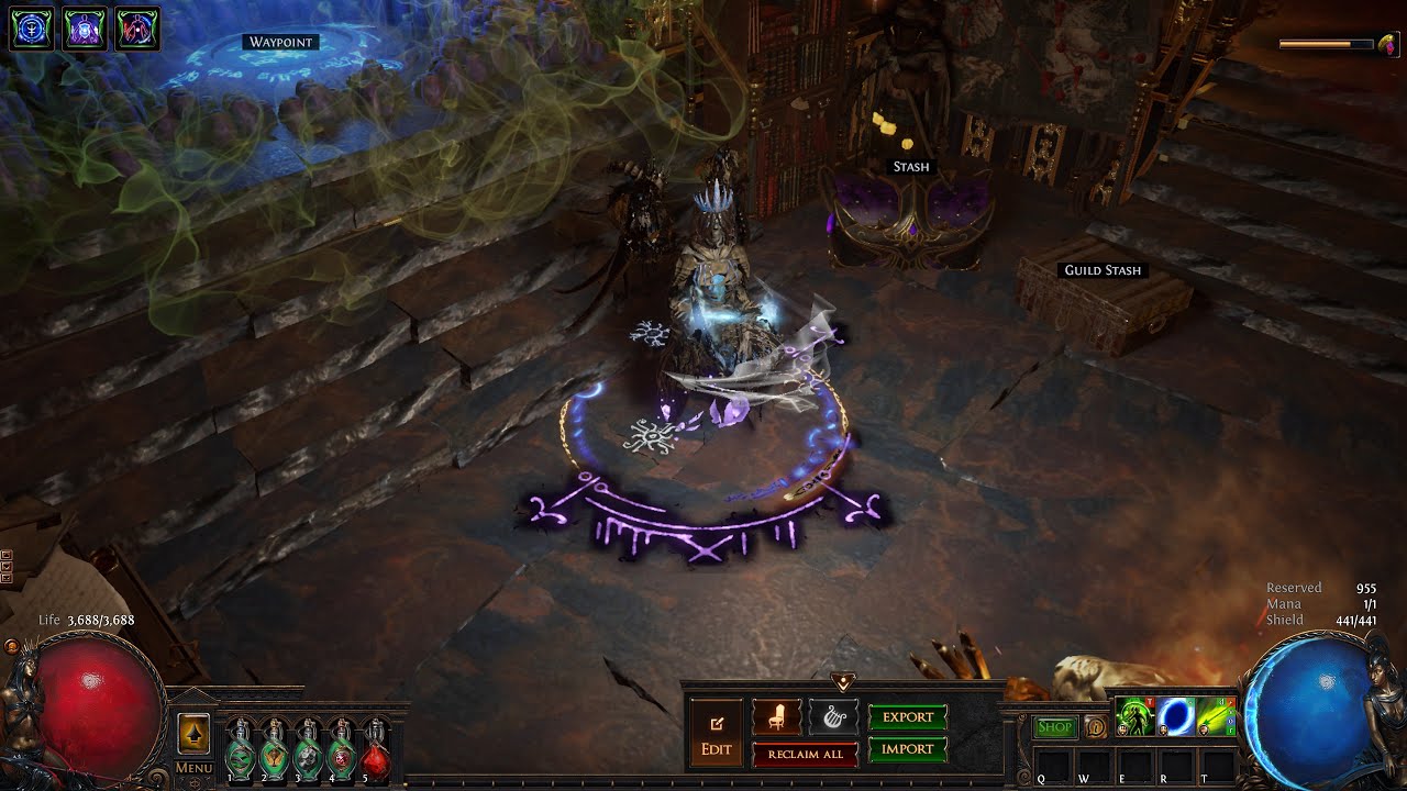 Path of Exile Leveling - Death's Oath farming T16 maps & Chill - YouTube
