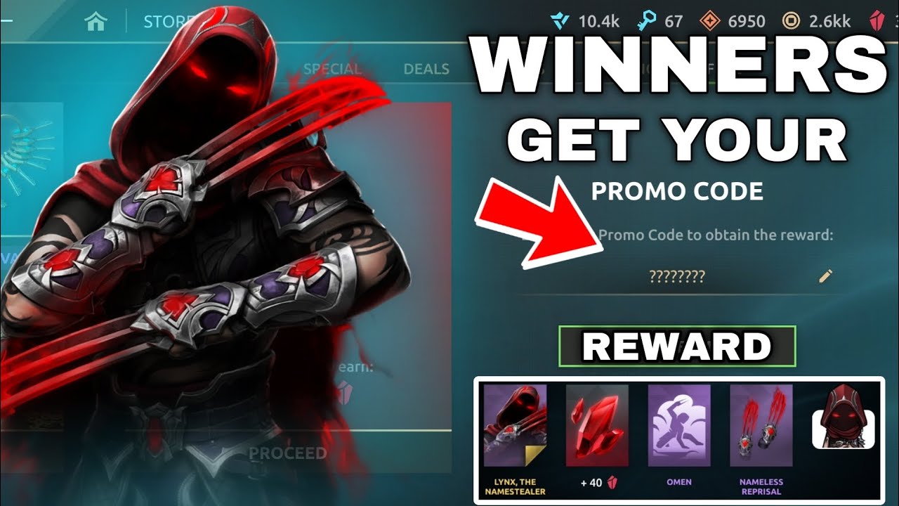 Giveaway winner👉Lynx Legendary skin promo code |shadow fight 4 promo ...