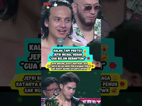 Jefri Nichol Protes! 😮  Belum Berantem Kok Dihentikan?!#jeffrinichol #elrumi #boxingindonesia #fyp