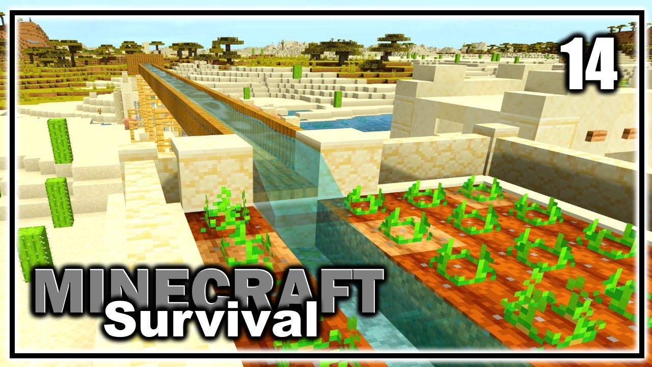 Minecraft Aqueduct and Irrigation System! | Minecraft Bedrock 1.14 ...