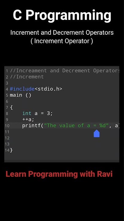 C Programming | Increment and Decrement Operators | only Increment ...
