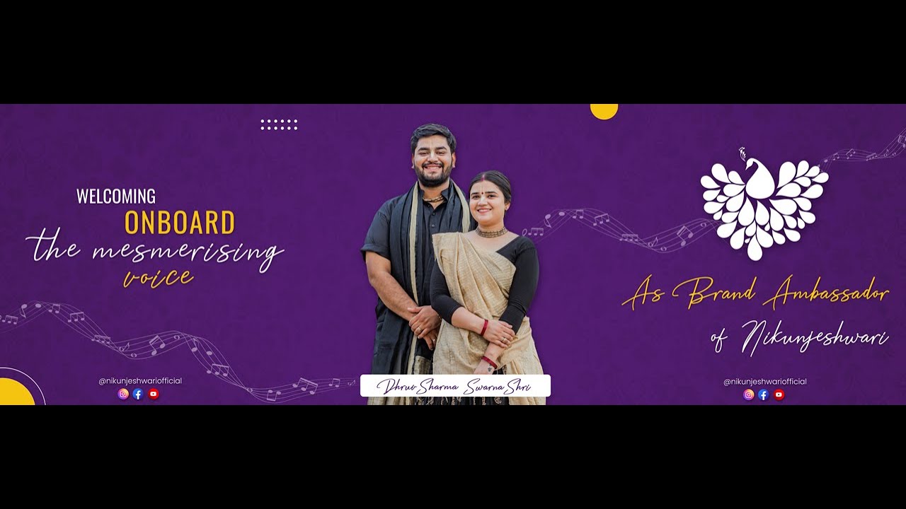 Welcoming Dhruv Sharma Ji + Swarna Shri Ji As Brand Ambassador of ...