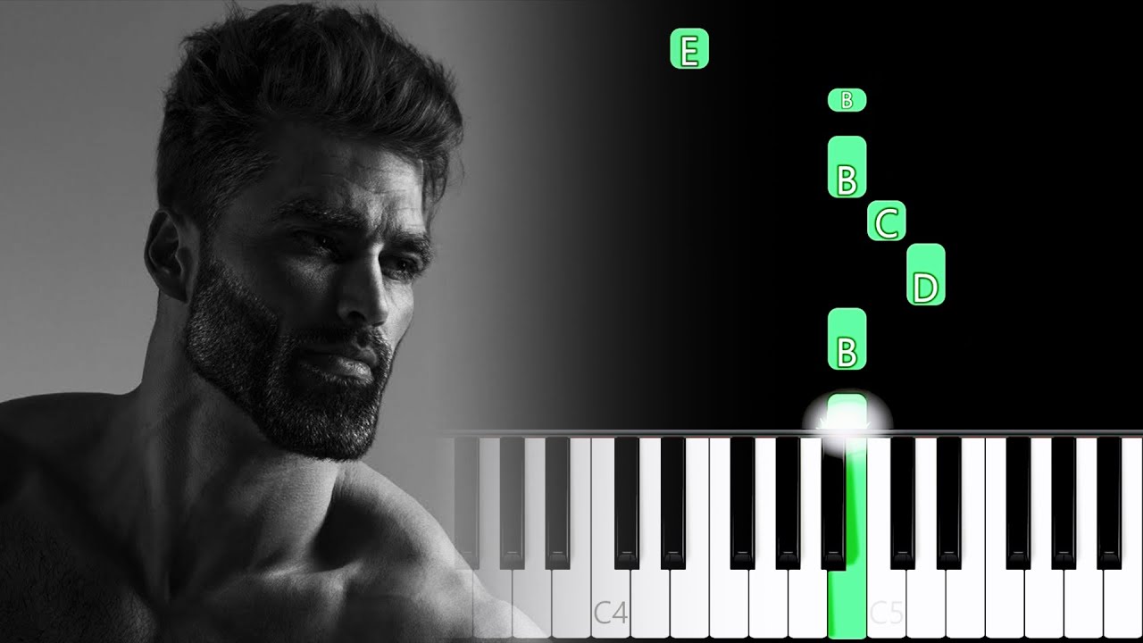 how to play "GigaChad Theme" on piano - YouTube