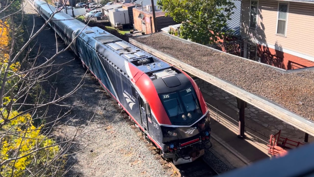 Amtrak ALC-42 in Staunton, VA - YouTube
