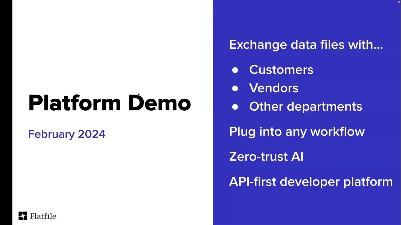 Flatfile Platform Demo Youtube