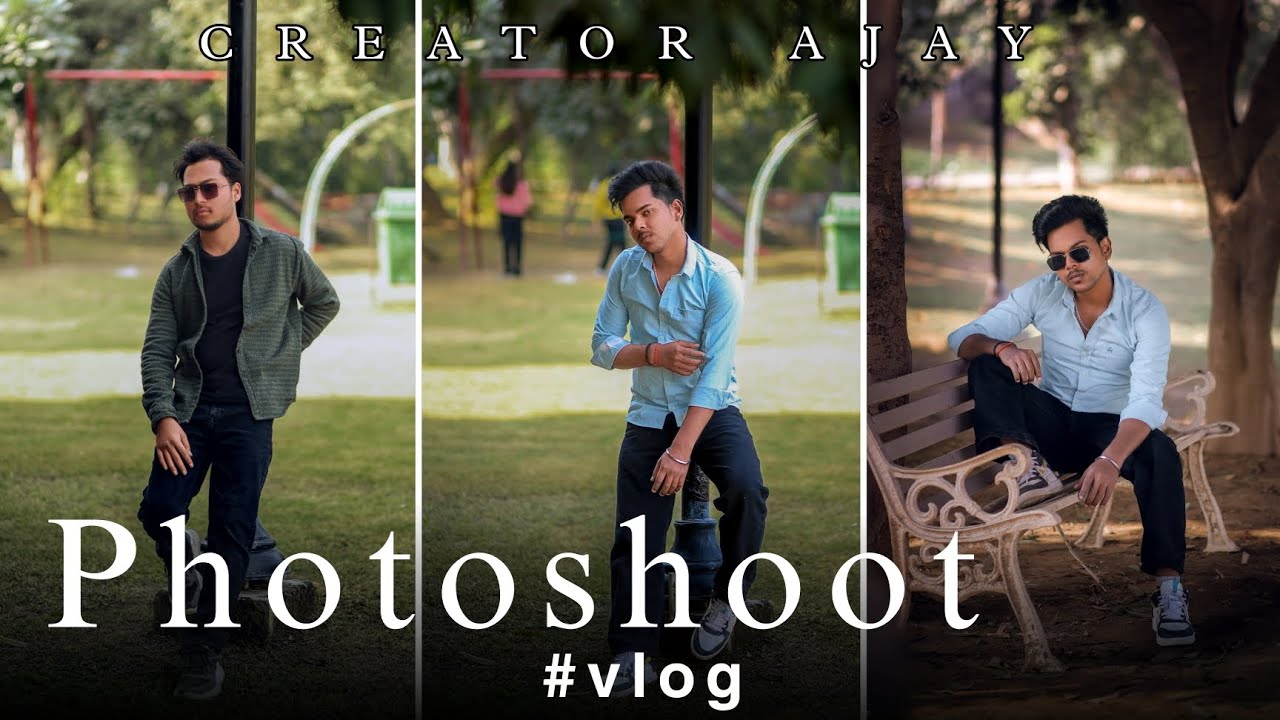 "Best Outdoor Photoshoot Vlog" Pose ideas || Behind The Scenes ...
