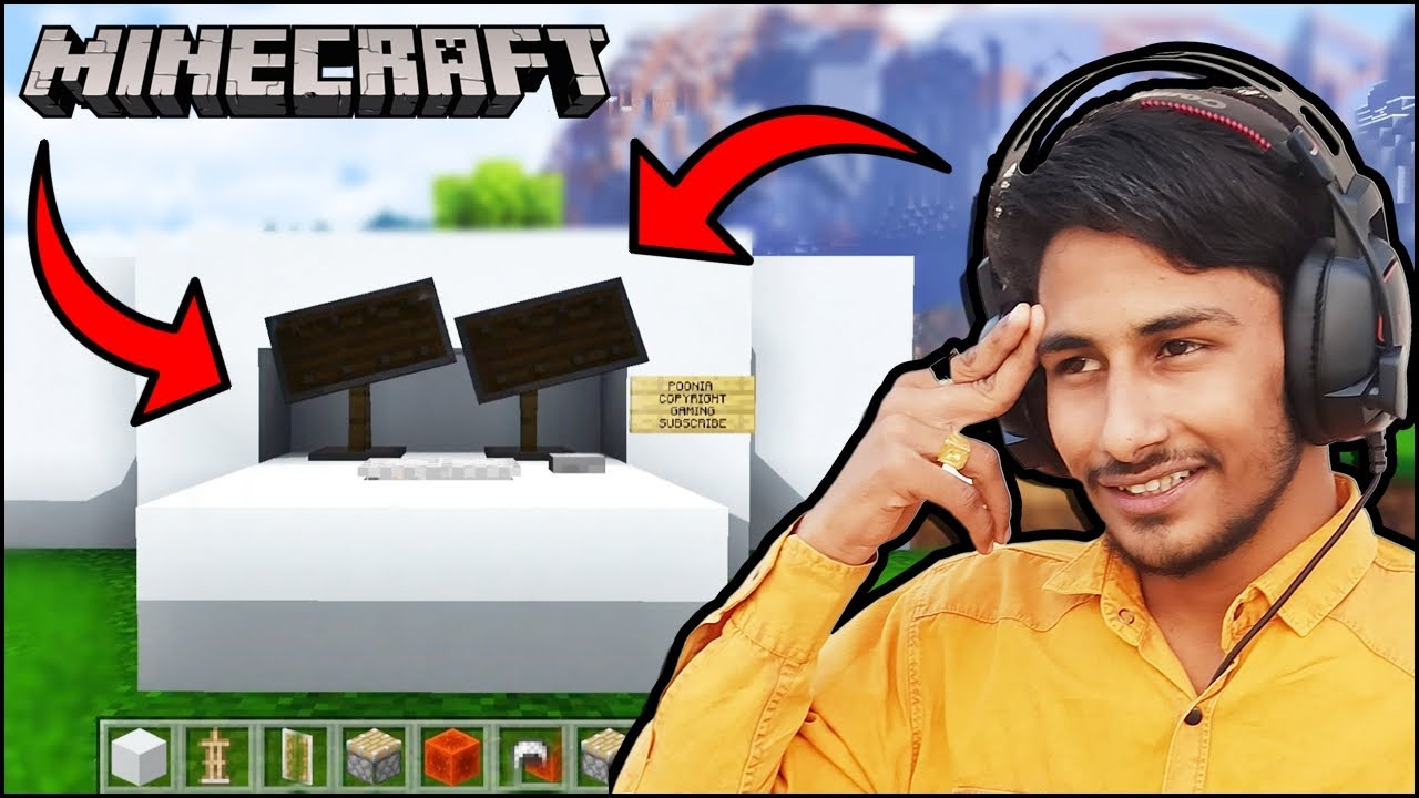 How i made My Gaming Setup in Minecraft... - YouTube