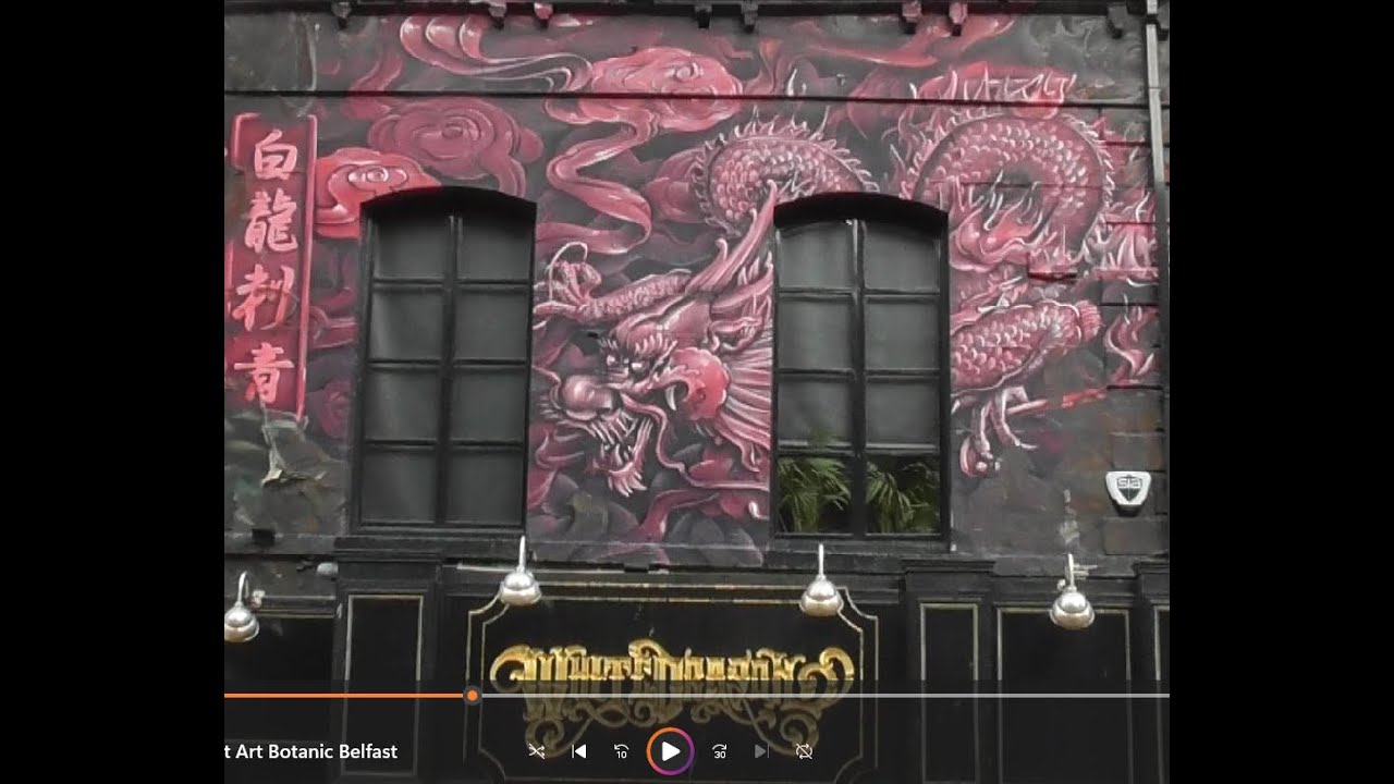 White Dragon Tattoo Parlour Creative Promotional Street Art Botanic Av ...