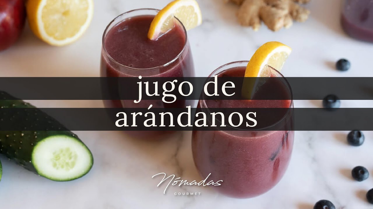 Como hacer jugo de arándanos azules - YouTube