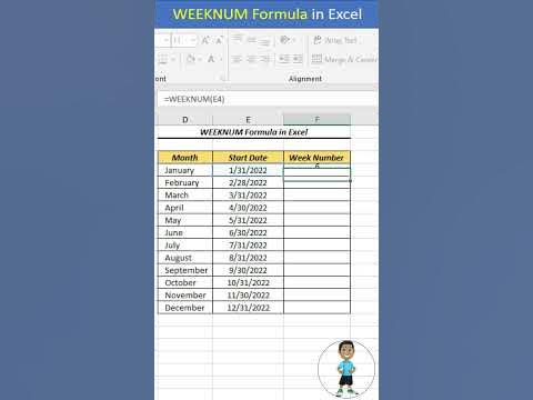 Count Week Number in Excel #excel #exceltips #exceltutorial #msexcel #developer #microsoftexcel ...