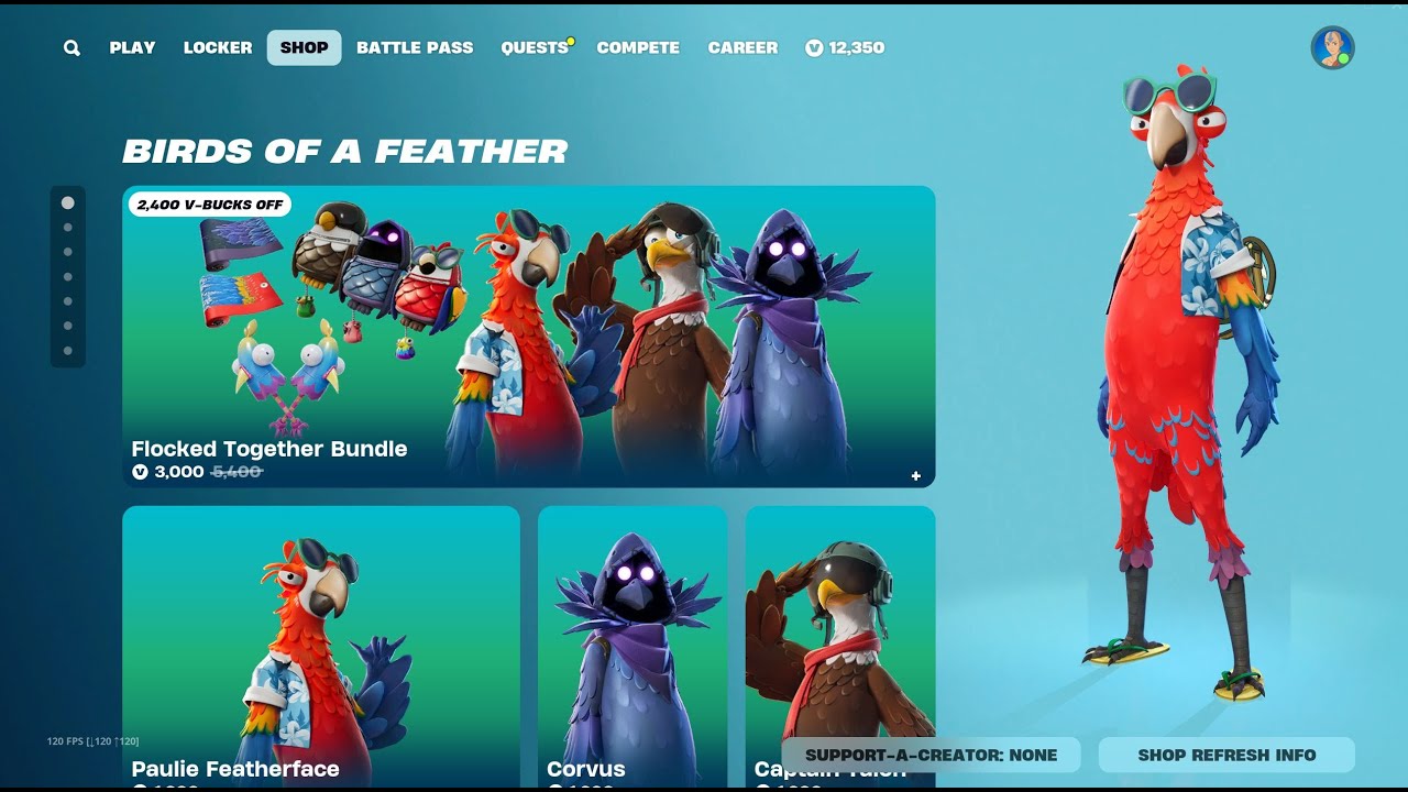 The New "Flocked Together" bundle in Fortnite Item Shop!!! - YouTube