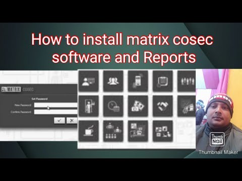 How to install matrix cosec software and Reports - YouTube