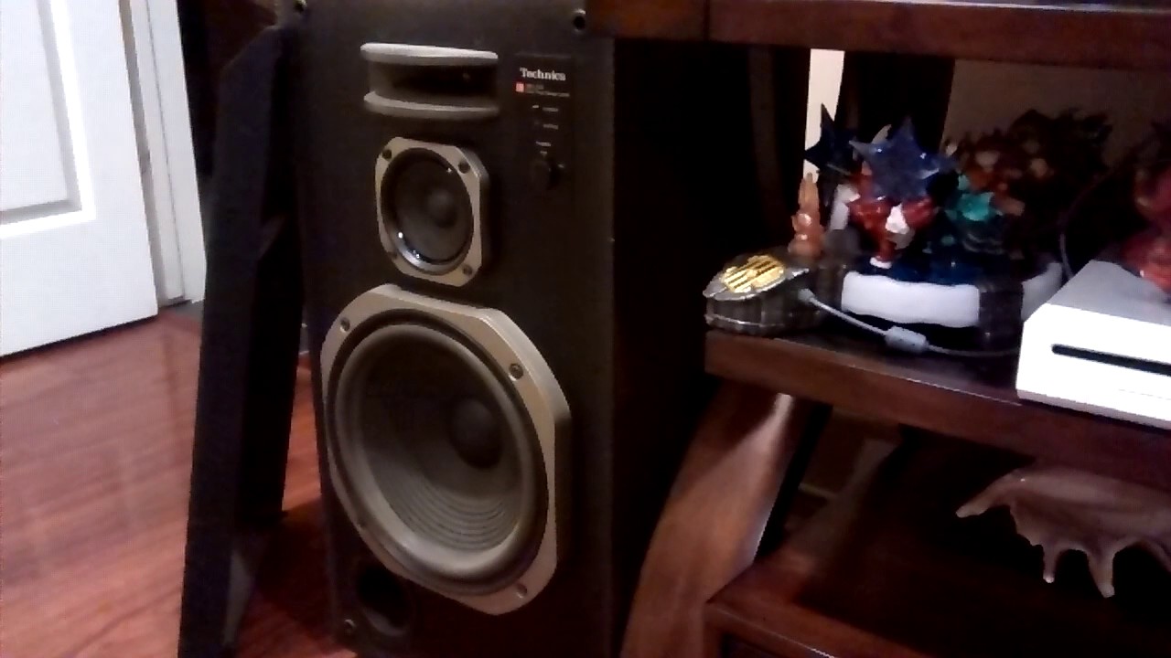 Vintage Technics speakers and a newish Sony receiver - YouTube