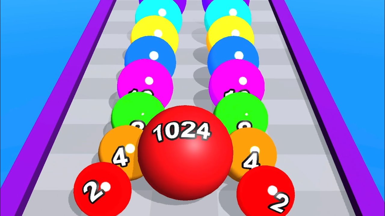 2048 Colors Ball Run 💸🎱 ️MAX LEVELS!! All Levels Gameplay Walkthrough ...