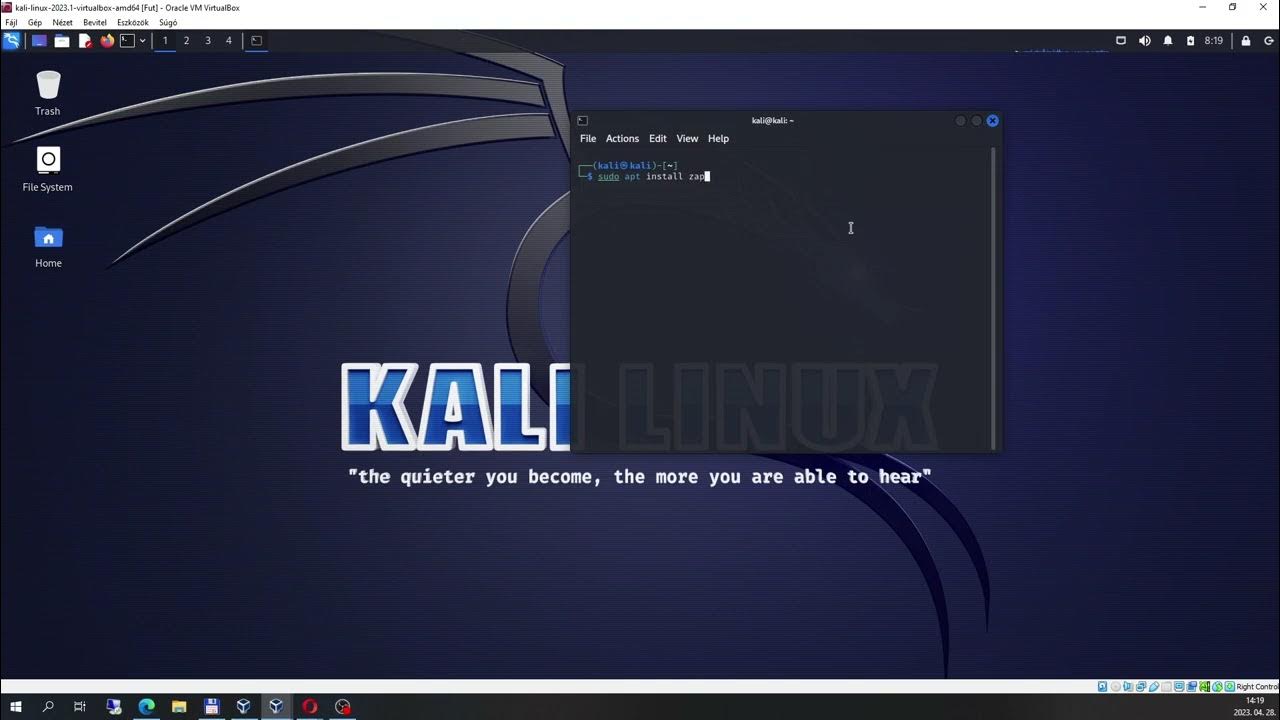 Zaproxy telepítése Kali Linux alá - YouTube