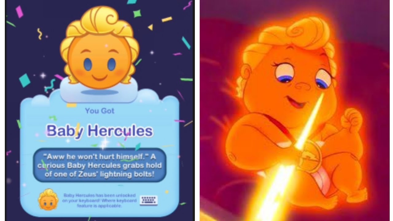Game: Disney Emoji Blitz - Baby Hercules from Disney's Hercules Unlocked - YouTube