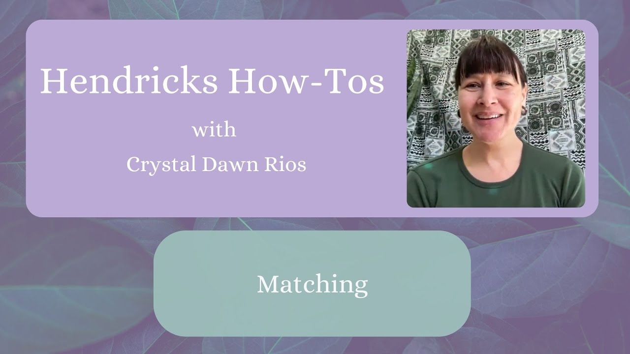 Hendricks How-Tos with Crystal Dawn Rios - YouTube