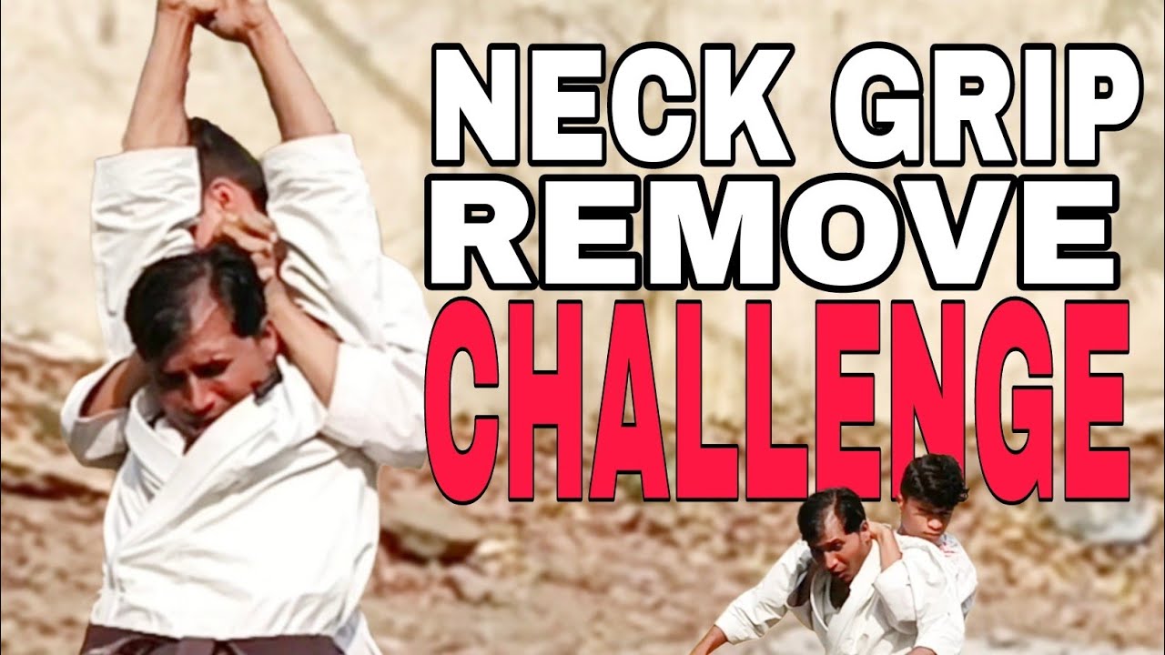 NECK GRIP REMOVING CHALLENGE 8 / 1 Easy way to ESCAPE from NECK grip ...